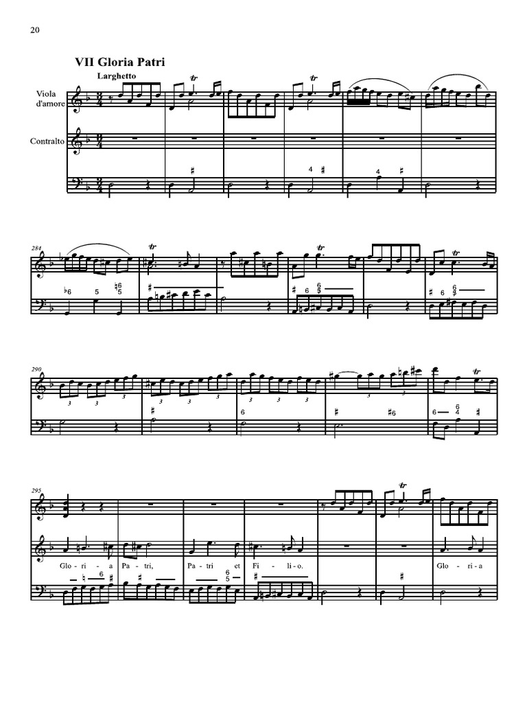 Vivaldi Gloria Patri | PDF