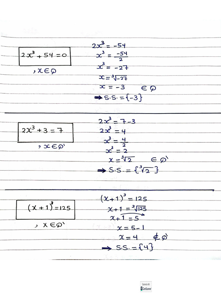 Solving Equation | PDF