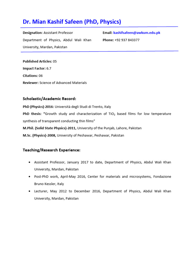 Physics Shankar Mian Kashif Safeen | PDF | Thin Film | Sputtering
