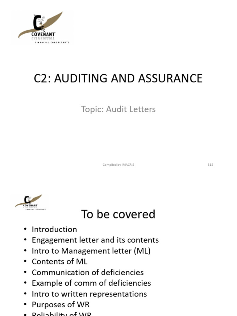 Understanding Audit Letters and Communication | PDF | Audit | Business