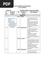 O Level Mathematics Project Topics | PDF | Area | Mathematics