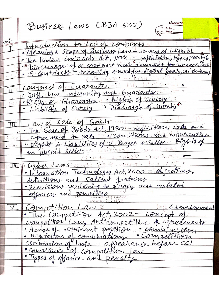 BL Notes | PDF