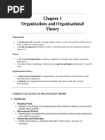 Organization Theory Chapter-1 | PDF | System | Organizational Behavior