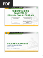 Psychological First Aid | PDF | Body Language | Caregiver