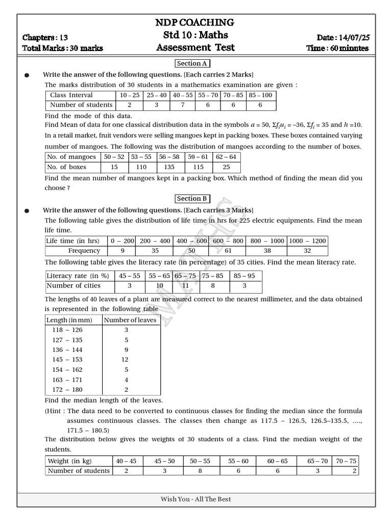 AssessmentTest D13 Jul 2025 | PDF