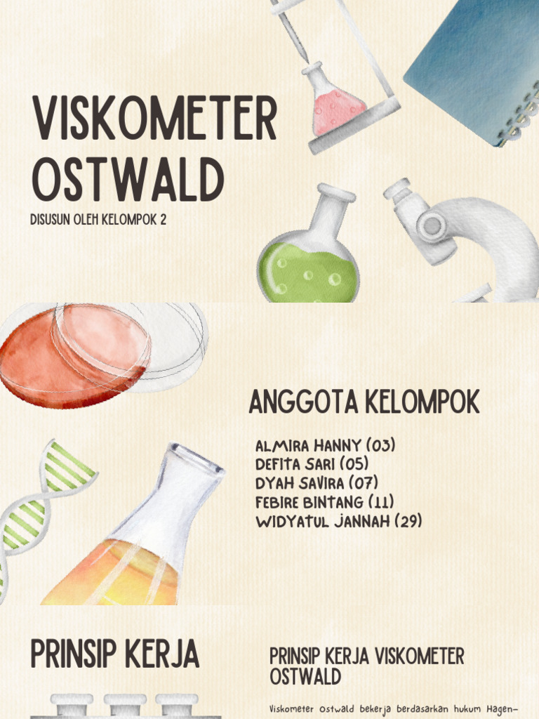 Viskometer Ostwald: Pengukuran Viskositas | PDF