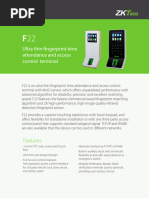 F22 Datasheet | PDF | Access Control | Wi Fi