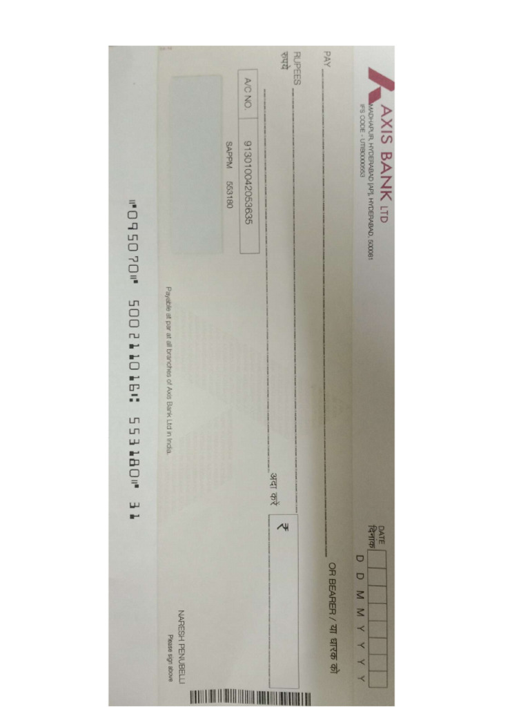 Cheque 1 | PDF