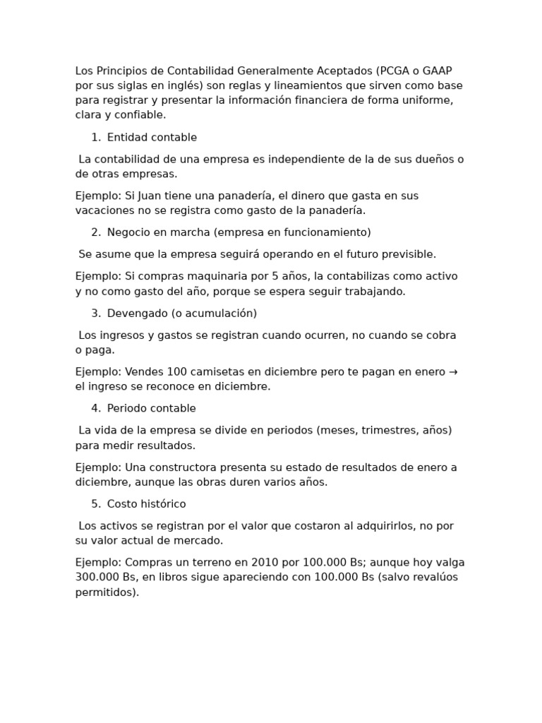 PCGA | PDF | Contabilidad | Economias