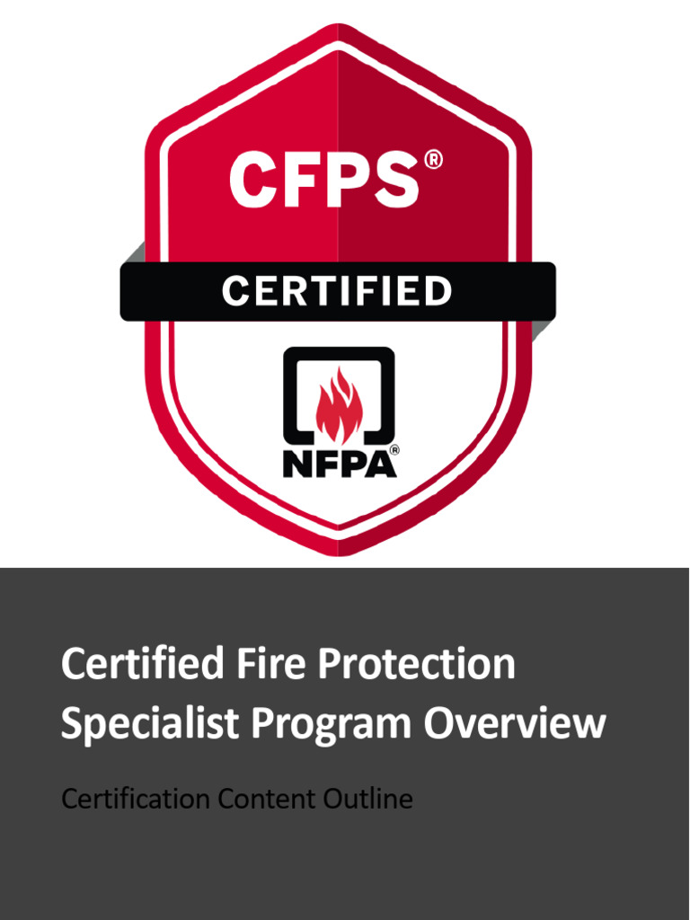 CFPS Certification Overview 2025 | PDF | Safety | Fire Safety