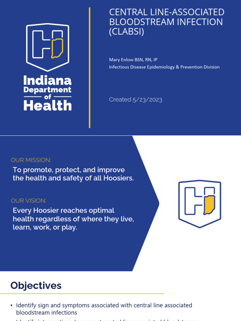 CLABSI Prevention and Management Guide | PDF | Intravenous Therapy ...