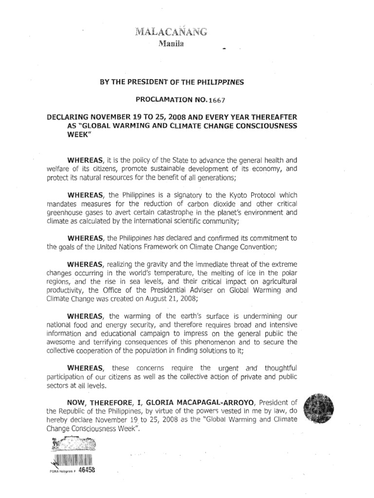 Proclamation No - 1667, S - 2008 | PDF