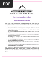 Starting a Debate Club Guide | PDF | Communication