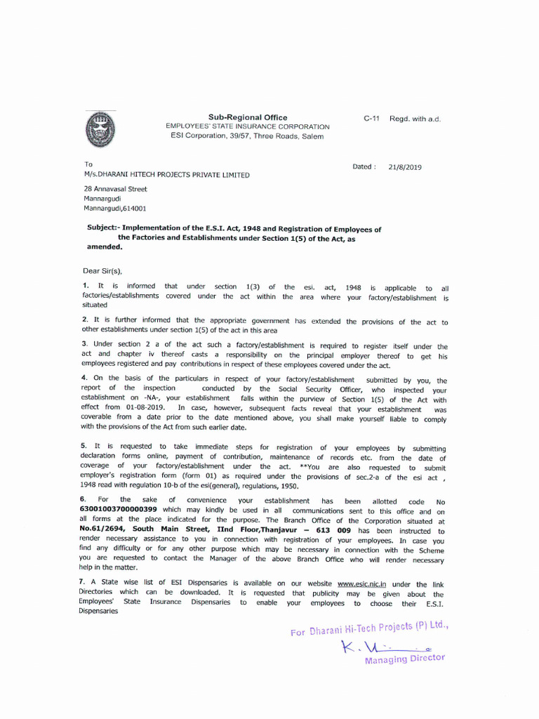 E Sic Certificate | PDF