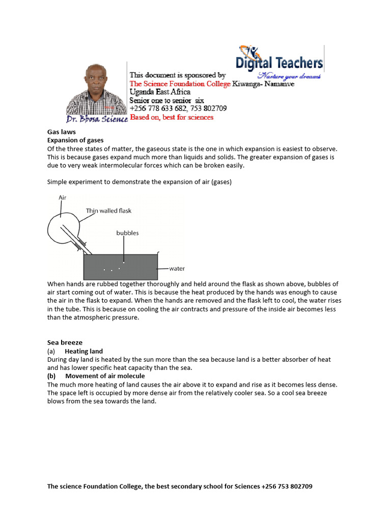Understanding Gas Laws and Their Applications | PDF | Gases | Temperature