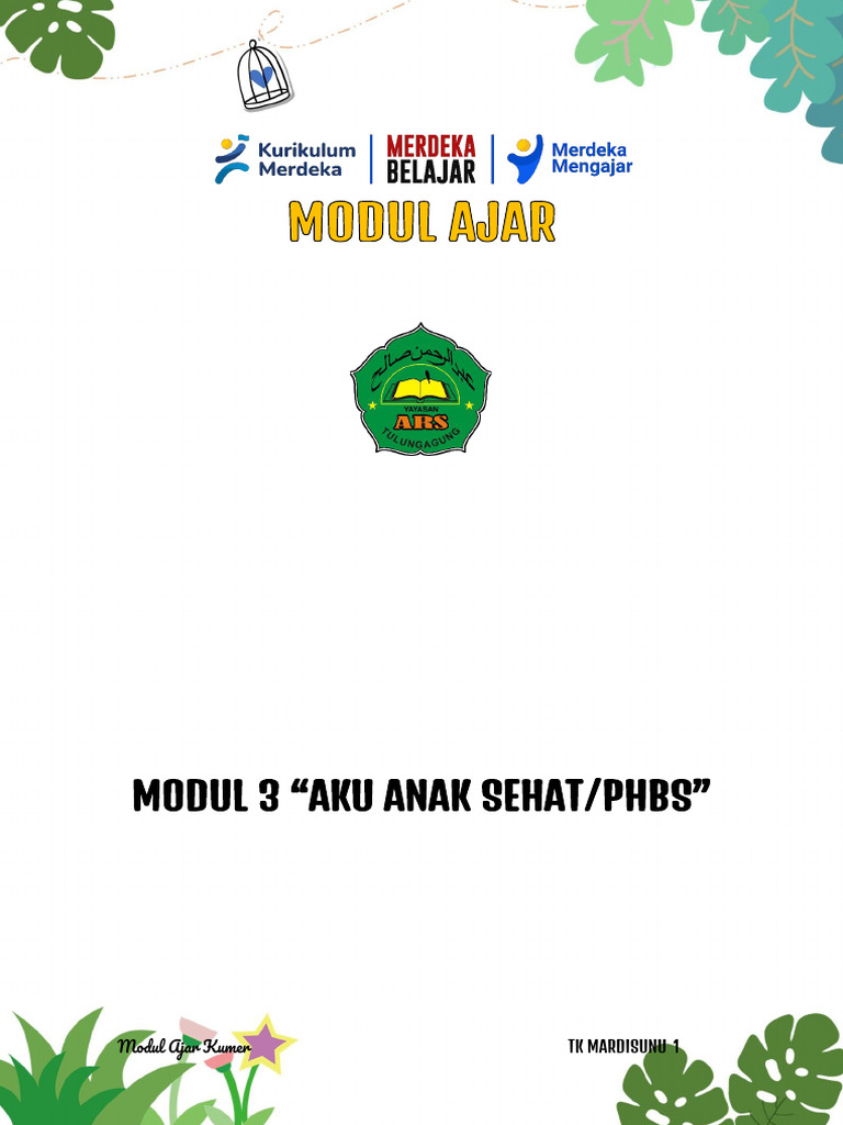 Modul 3 Aku Anak Sehat-PHBS | PDF