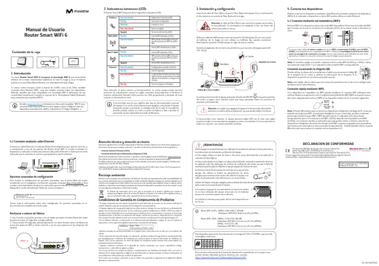 Manual Router Smart Wifi 6 Mitrastar GPT 2742gx4x5 v6 | PDF | Wifi ...