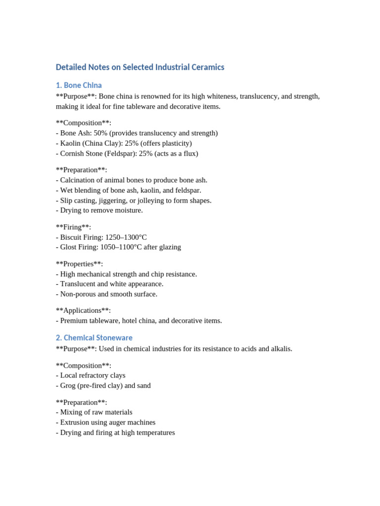 Industrial Ceramics Detailed Notes Singer 1991 | PDF | Porcelain | Ceramics