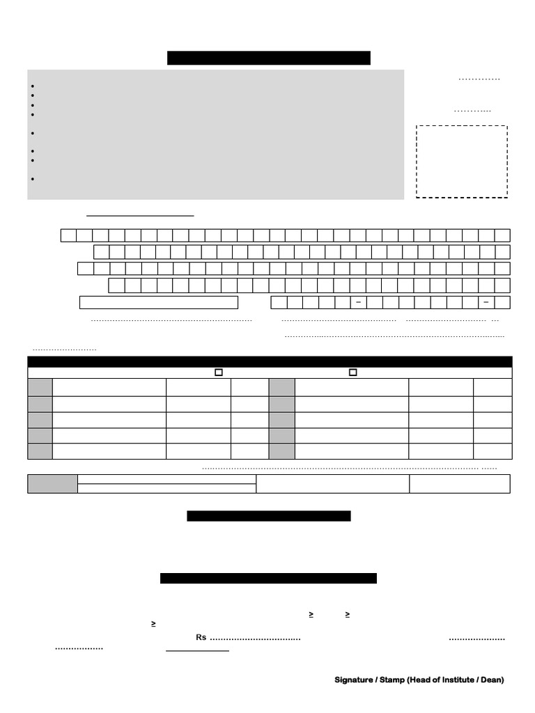 2025 Admission Form NUMS1752651752 | PDF