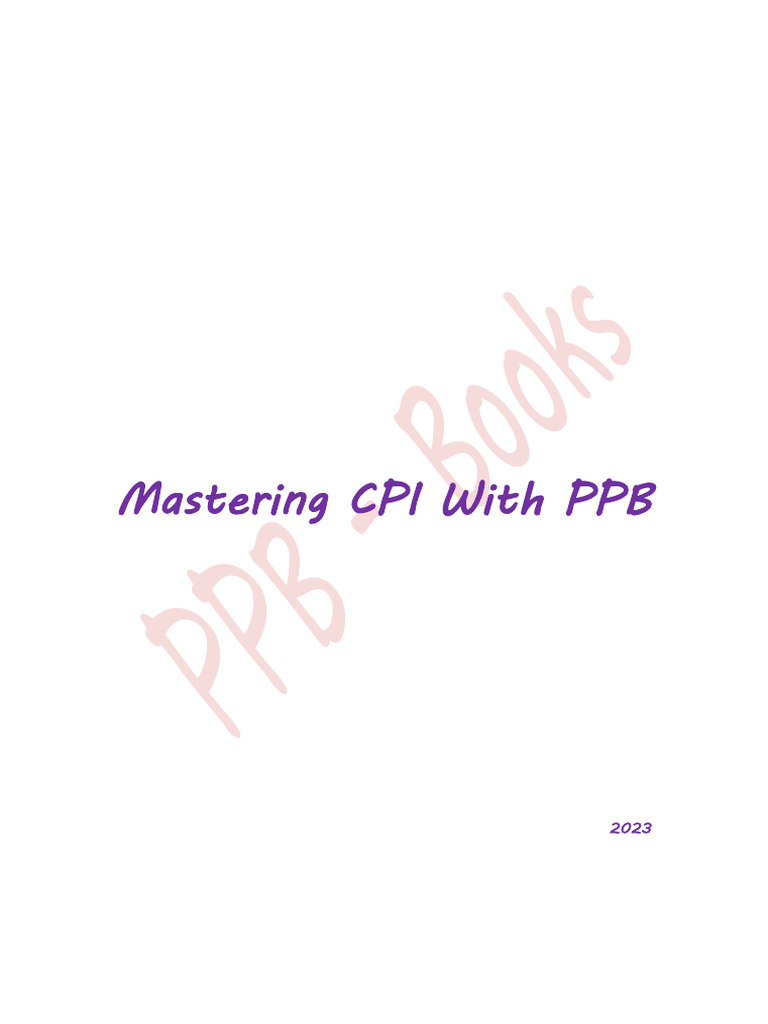 Mastering CPI With PPB | PDF