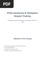 POSH Training Module Overview | PDF
