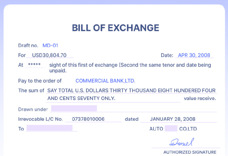Bill of Exchange | PDF