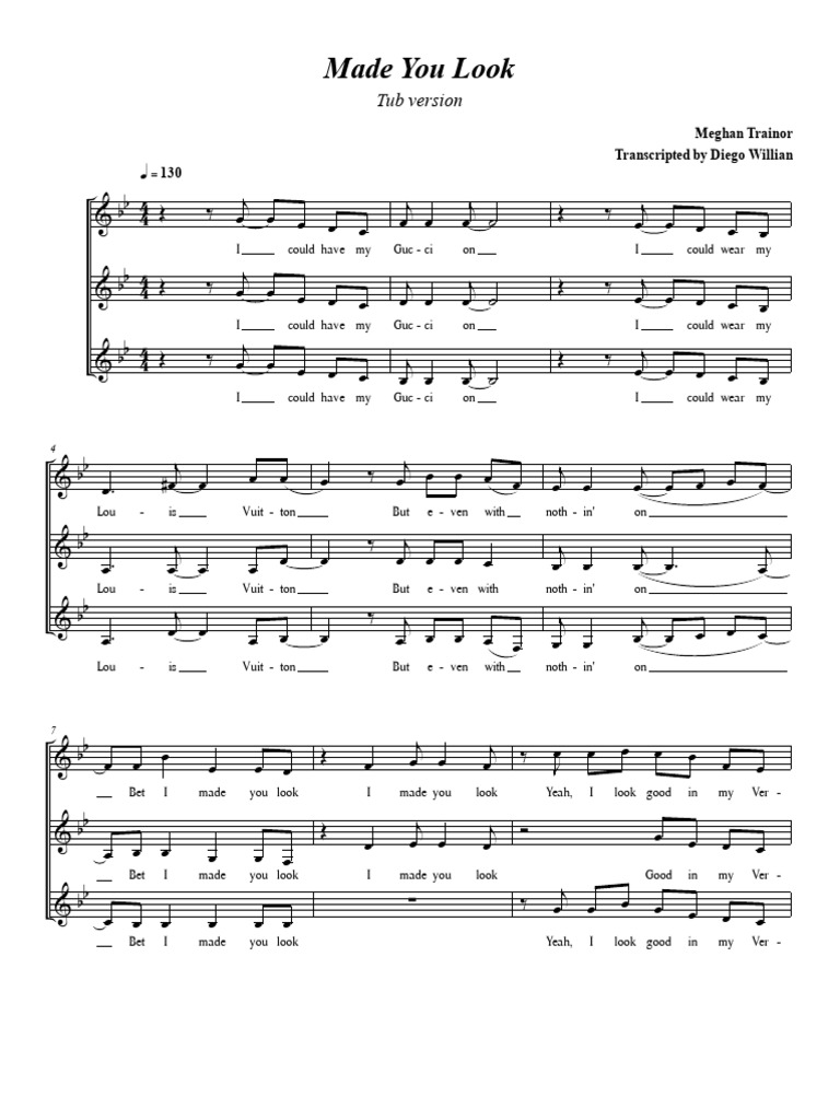 Made You Look by Meghan Trainor | PDF