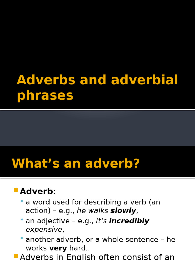 Adverbs and Adverbial Phrases Information Gap Activities Tests 91037 ...