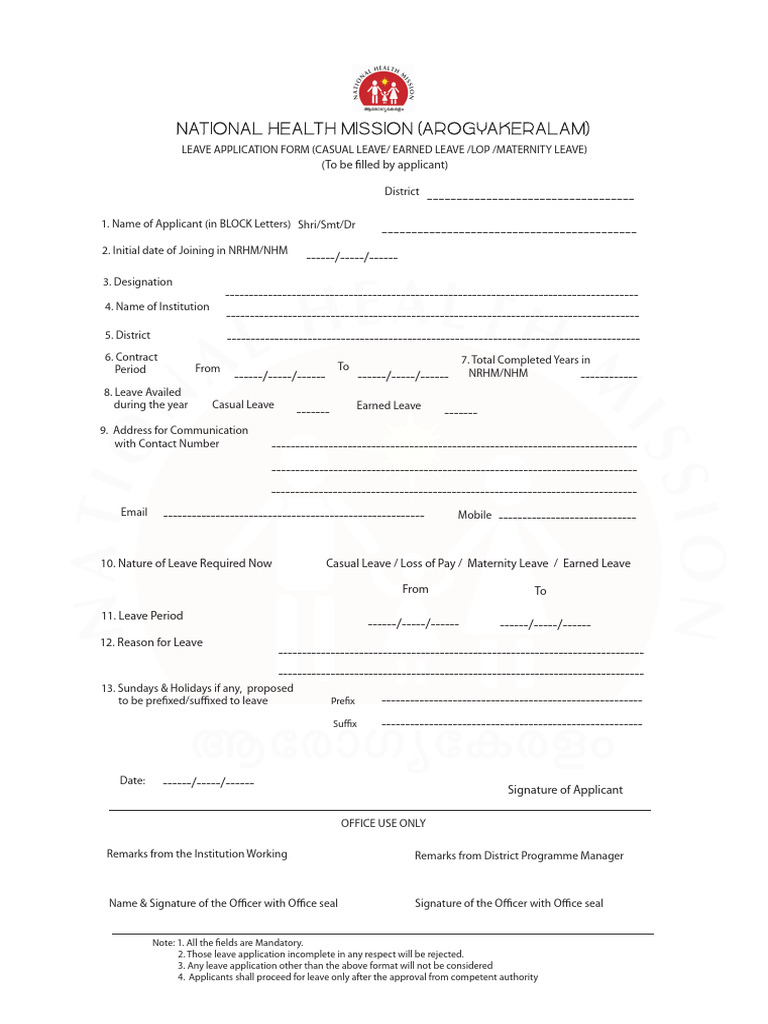 NHM Leave Application Form Guide | PDF | Chess Theory | Chess