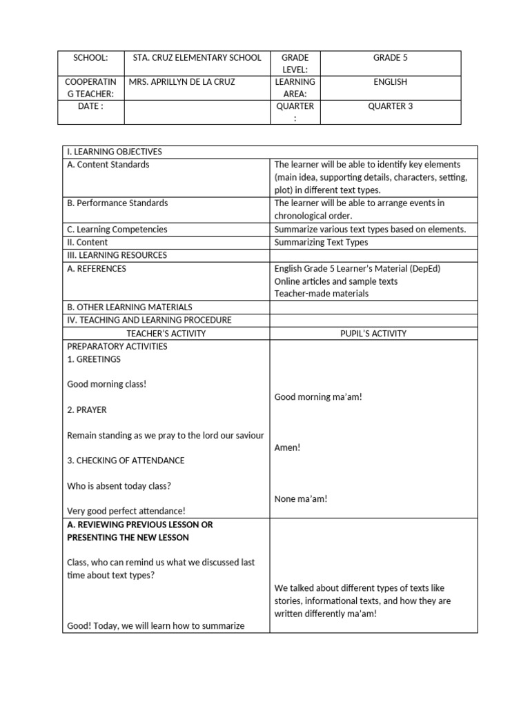 Summarizing Texts for Fifth Graders | PDF | Plot (Narrative) | Narrative