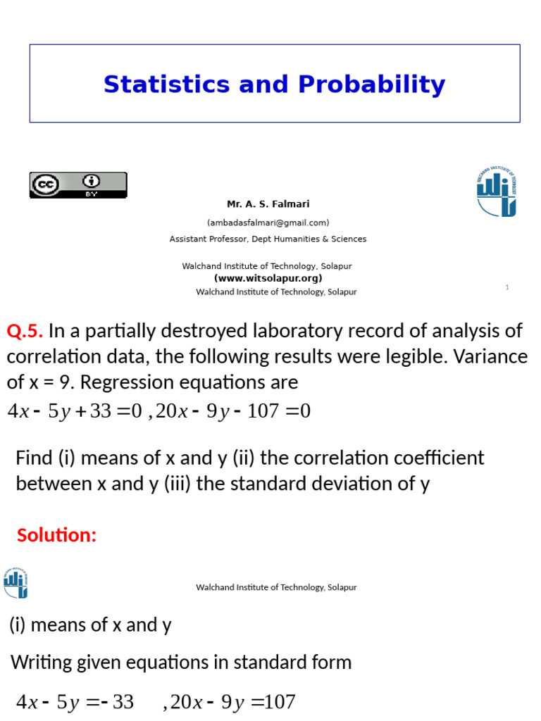 Statistics and Probability Analysis Guide | PDF | Random Variable ...