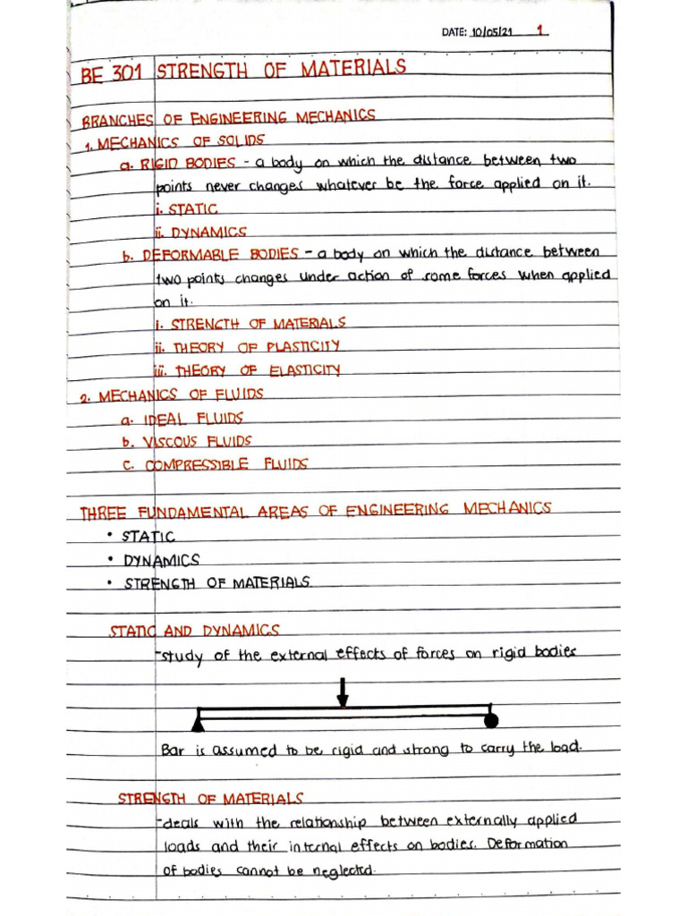 Strength of Materials | PDF