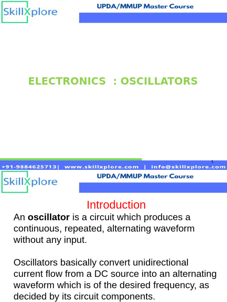 Understanding Oscillators in Electronics | PDF | Electronic Oscillator ...