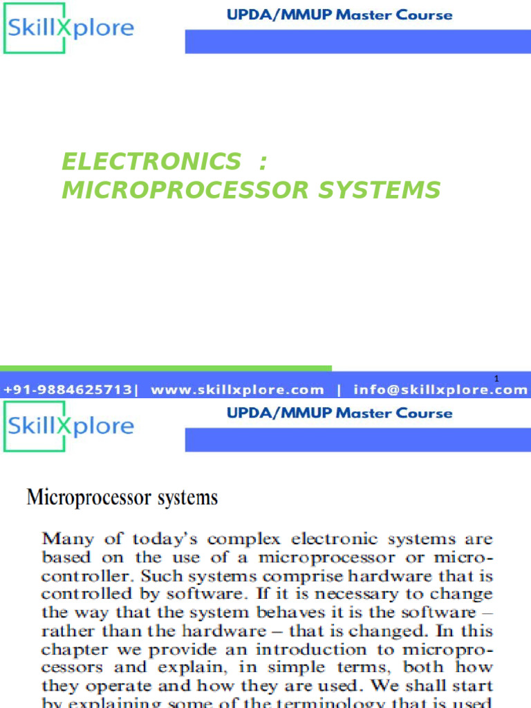 Electronics - Microprocessor Systems Session9 | PDF