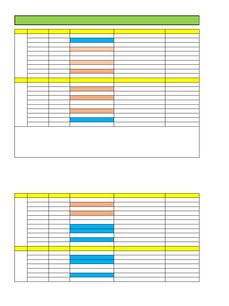 Rundown Quran Camp Full Day | PDF