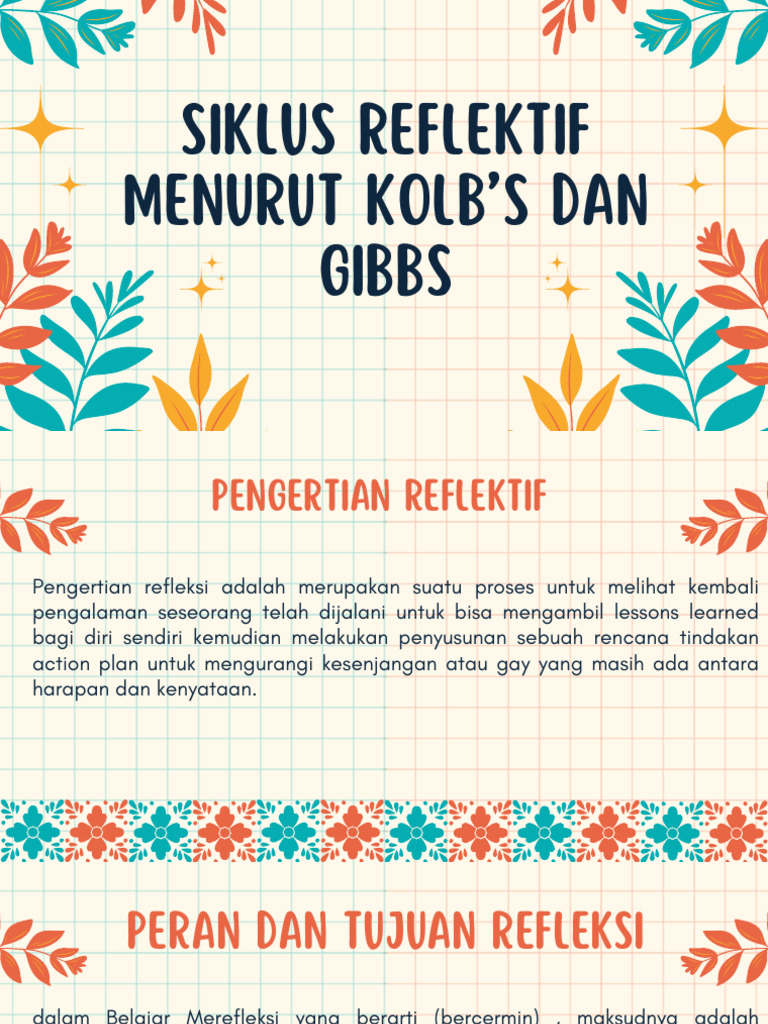 Siklus Reflektif Kolb dan Gibbs dalam Pembelajaran | PDF