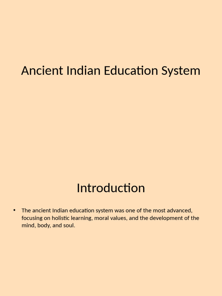Ancient Indian Education System (2) | PDF