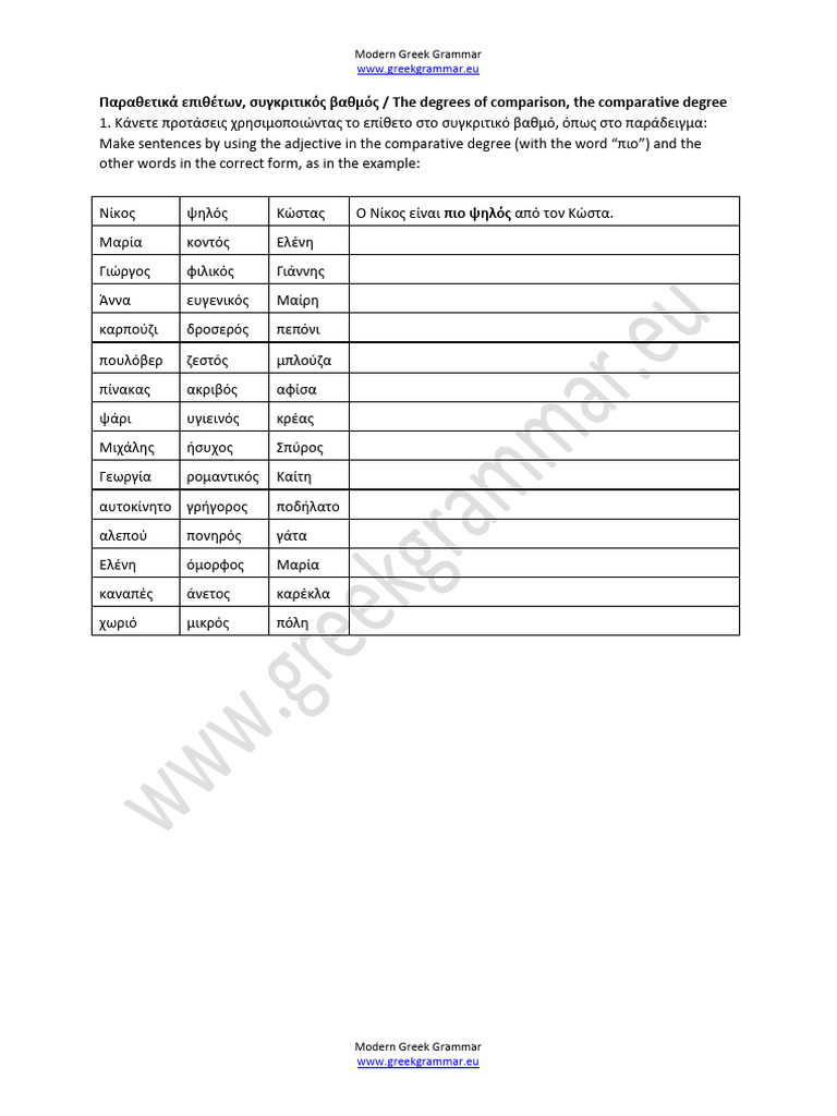 04 - Comparative Degree | PDF