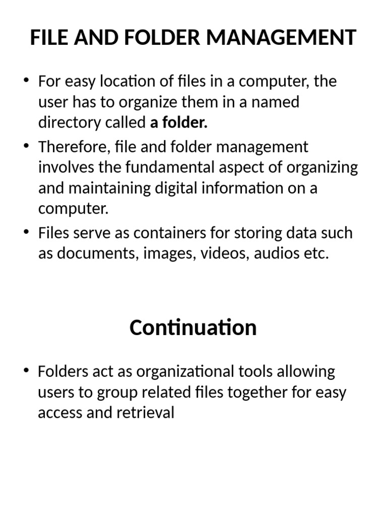 File and Folder Management | PDF | Computer File | Zip (File Format)