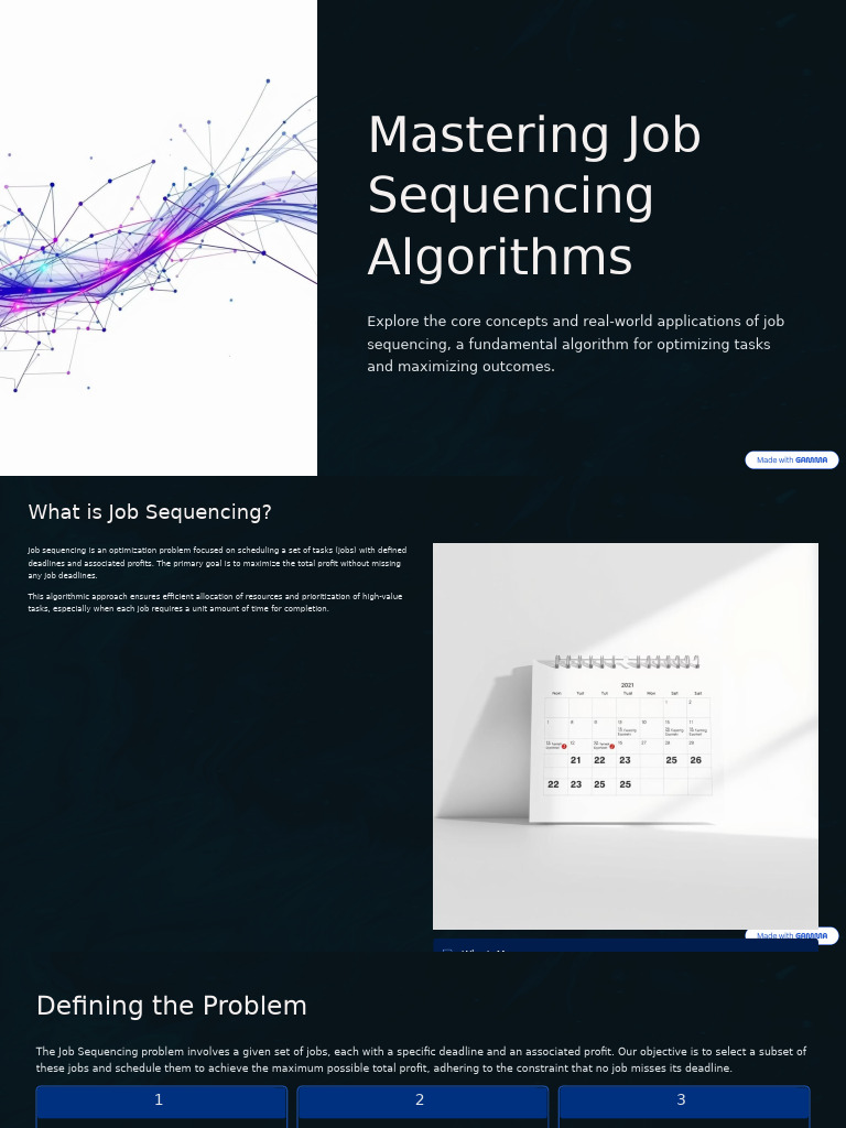 Mastering Job Sequencing Algorithms | PDF | Computer Programming | Computer Science