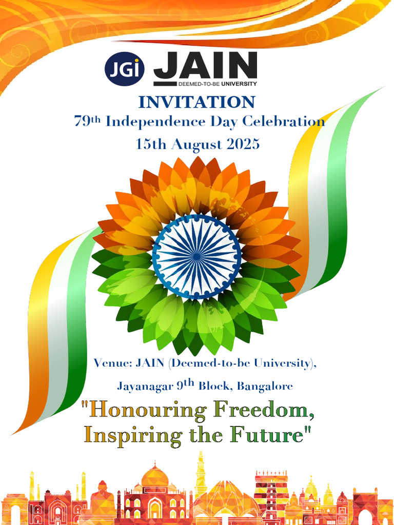 JAIN University Independence Day 2025 Event | PDF