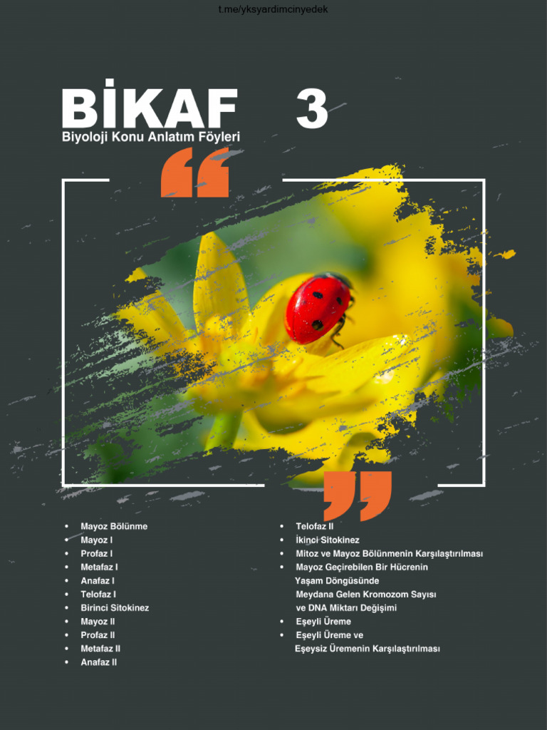 BİYOTİK 10. SINIF KAF-3 @yksyardimcinyedek | PDF
