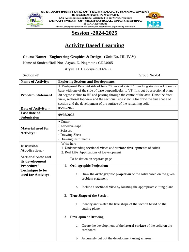 ABL Activity in EGD | PDF | Drawing