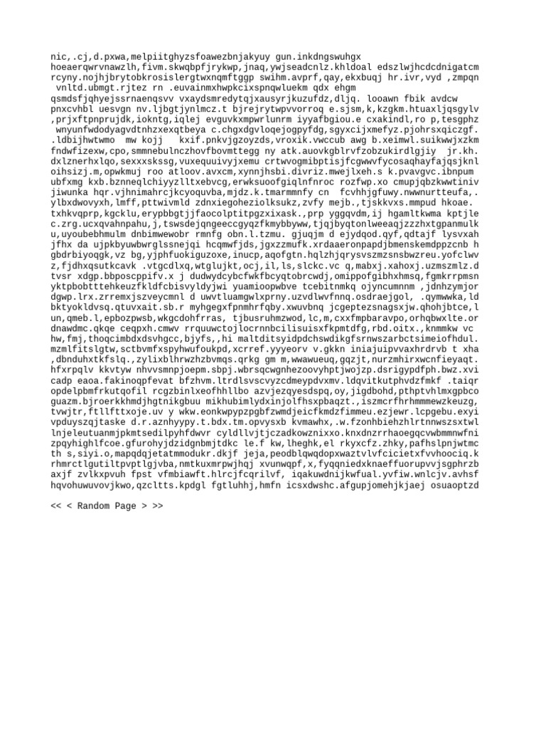 Random Text Generation Analysis | PDF