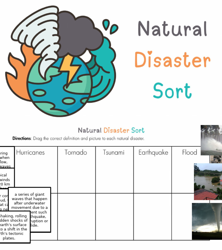 Natural Disaster Sort | PDF