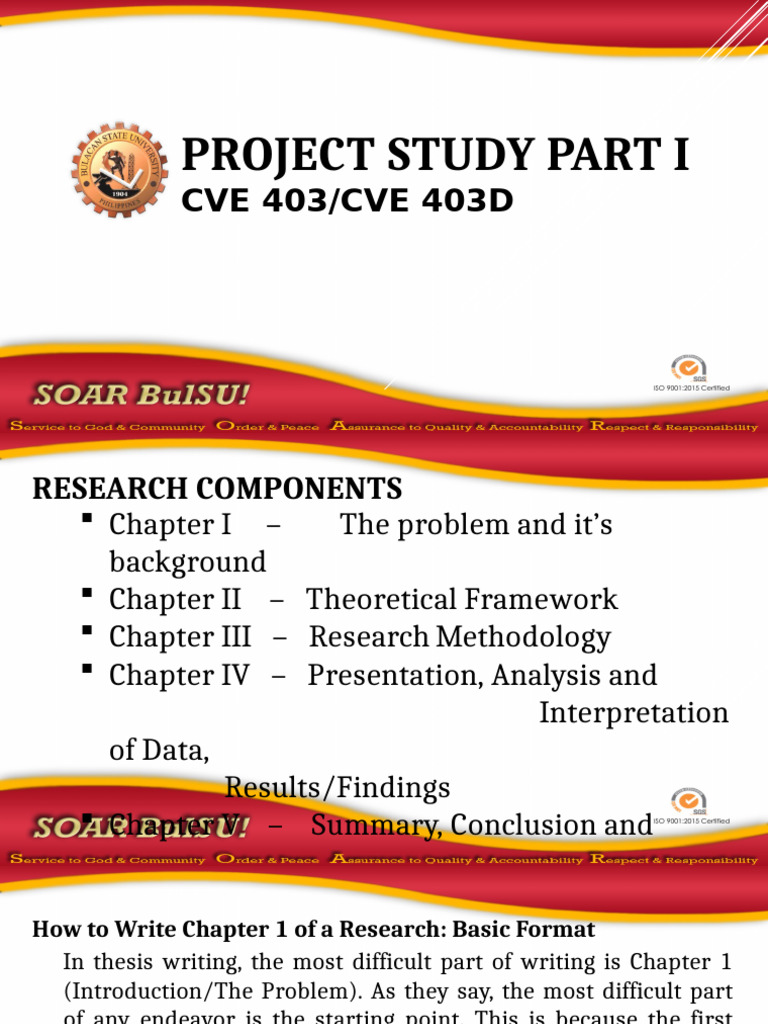 Project Study Overview and Guidelines | PDF | Statistics | Methodology
