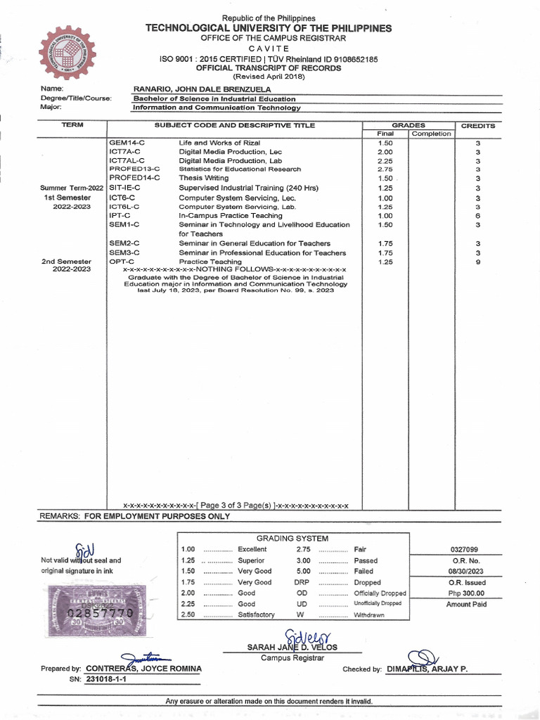 TOR3 | PDF