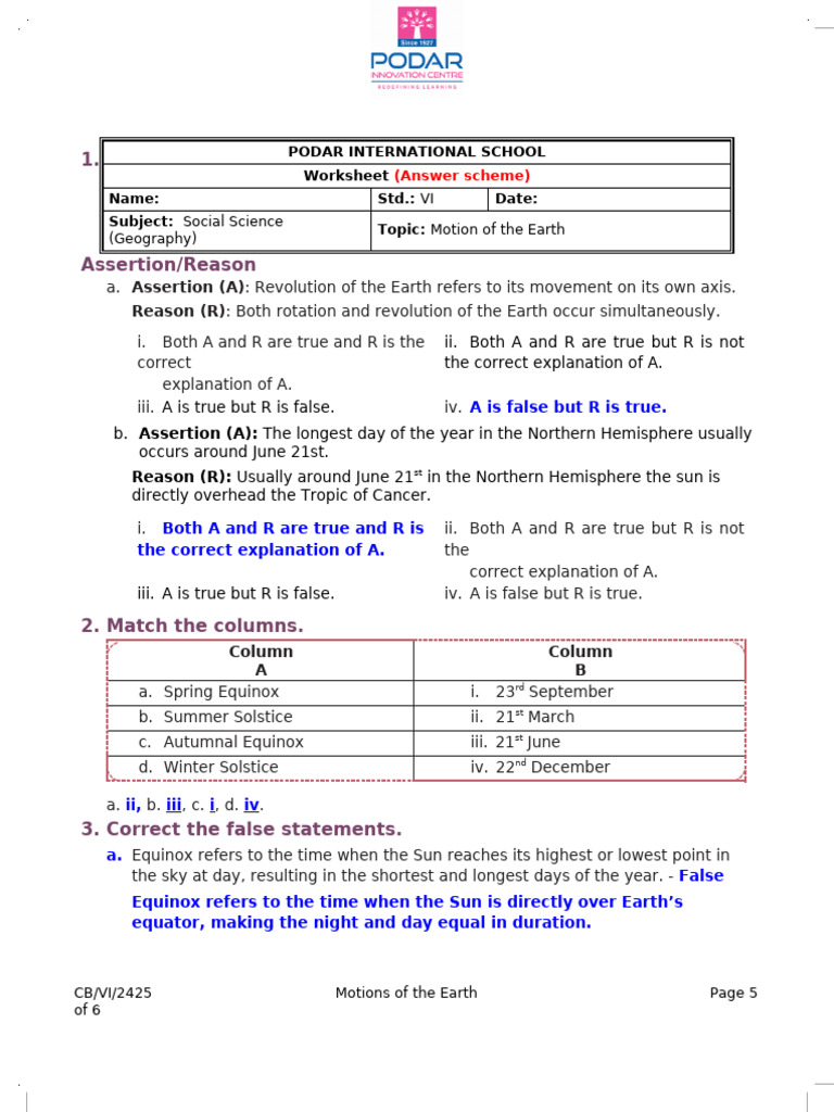 Earth's Motion: Rotation and Revolution | PDF | Earth | Apsis