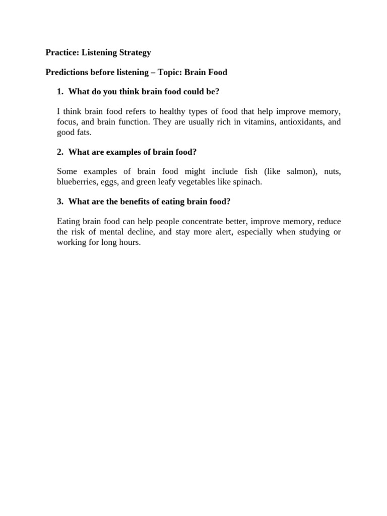 Lesson 1. Practice. Listening Strategy | PDF
