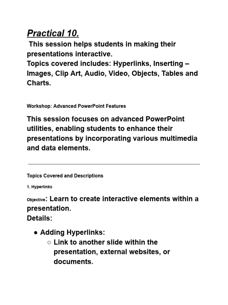 Practical 10 IT | PDF | Spreadsheet | Hyperlink